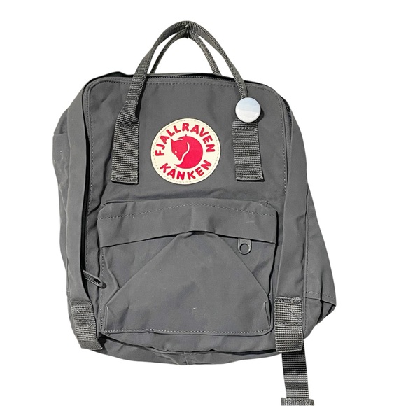 Kanken Black Vs Super Grey Mini Backpack